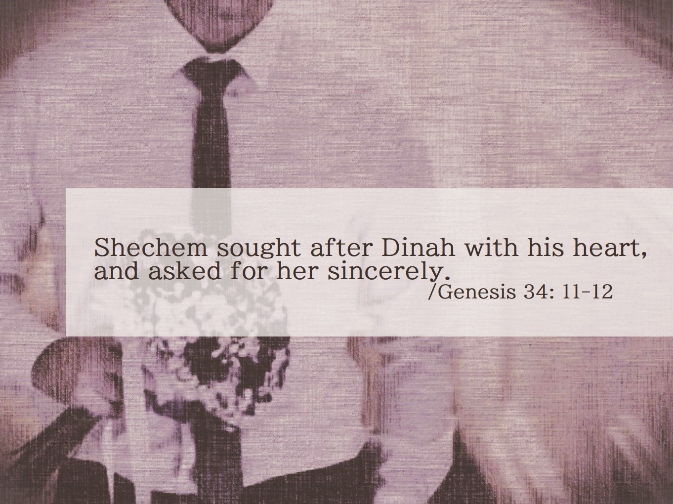 Genesis 34: 6-12: wisdom of the Creator 創造主の叡智